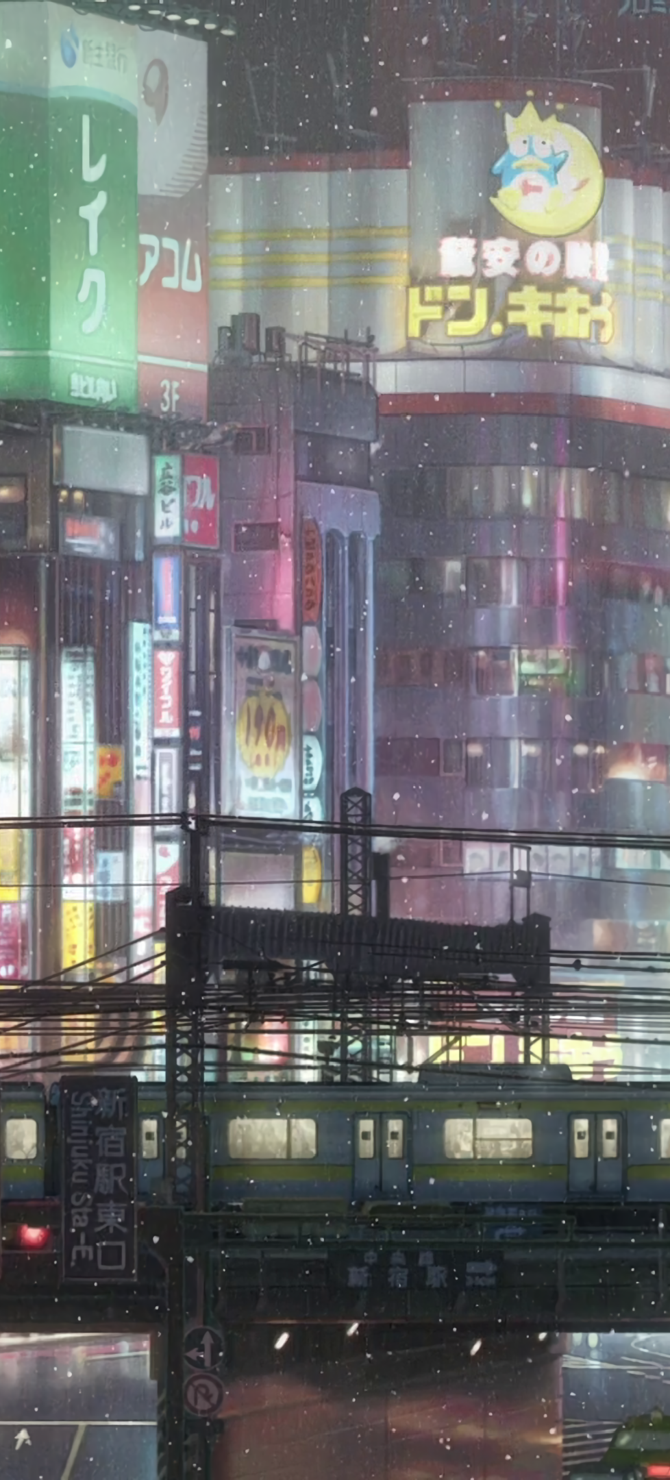 动漫 城市 二次元 雨中城市 夜下建筑_壁纸下载 - 壁纸汇